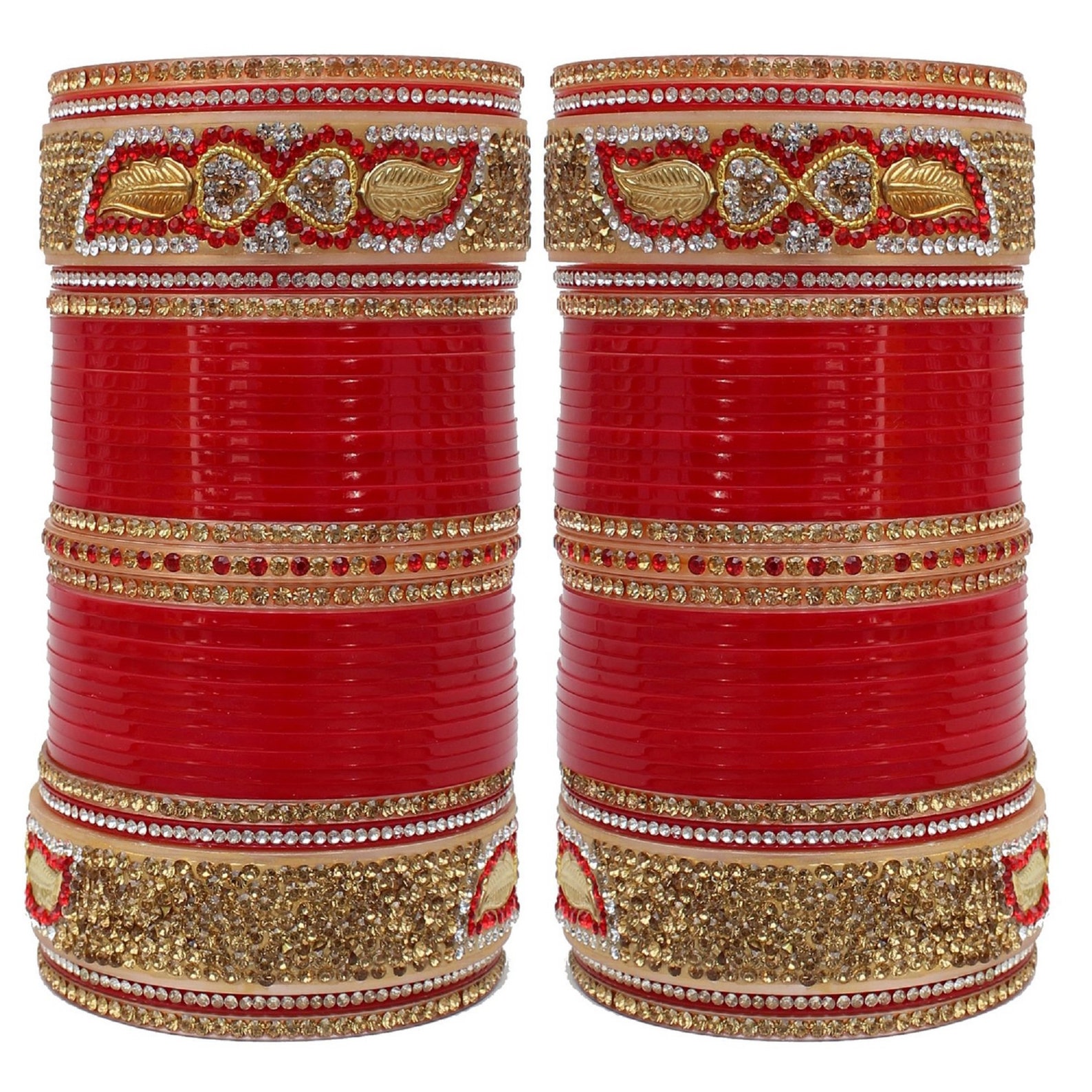 Red Bridal chuda punjabi traditional chuda wedding bangle | Etsy