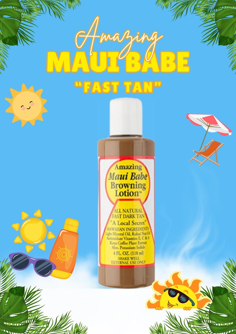 Maui Babe Browning Lotion, Moisturizing, Skin Care, Antioxidant - Etsy