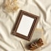 Black Metal Square Frame Mockup With MAT, 7.5X7.5 in Frame Template ...