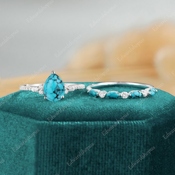 Turquoise Engagement Ring - Etsy