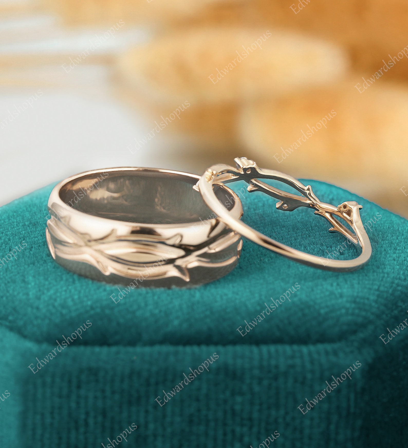 Couples Ring Set for Men and Women Wedding Ring Set Men Comfort Fit ...