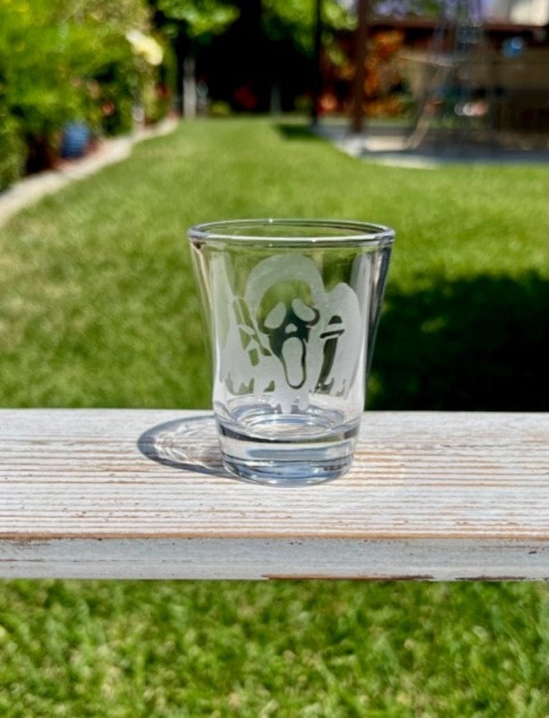Horror Movie Inspired Etched 1.5oz Glass Shot Glass - Etsy