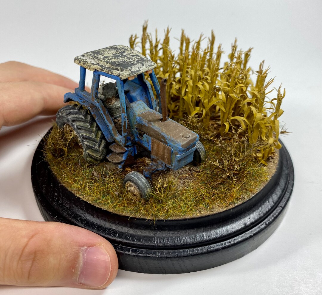 Old Rusty Tractor Diorama - Etsy