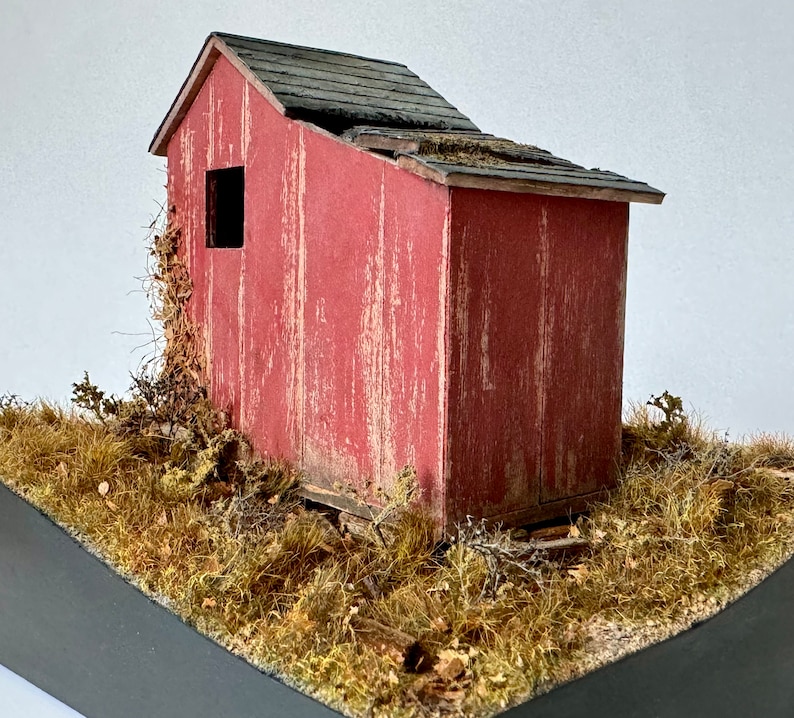 Old Collapsing Shed 1/24 Scale Miniature Diorama - Etsy