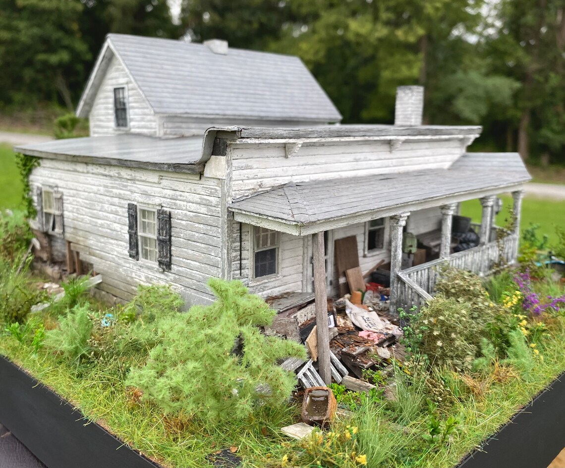 Hyper Realistic Abandoned House Diorama - Etsy