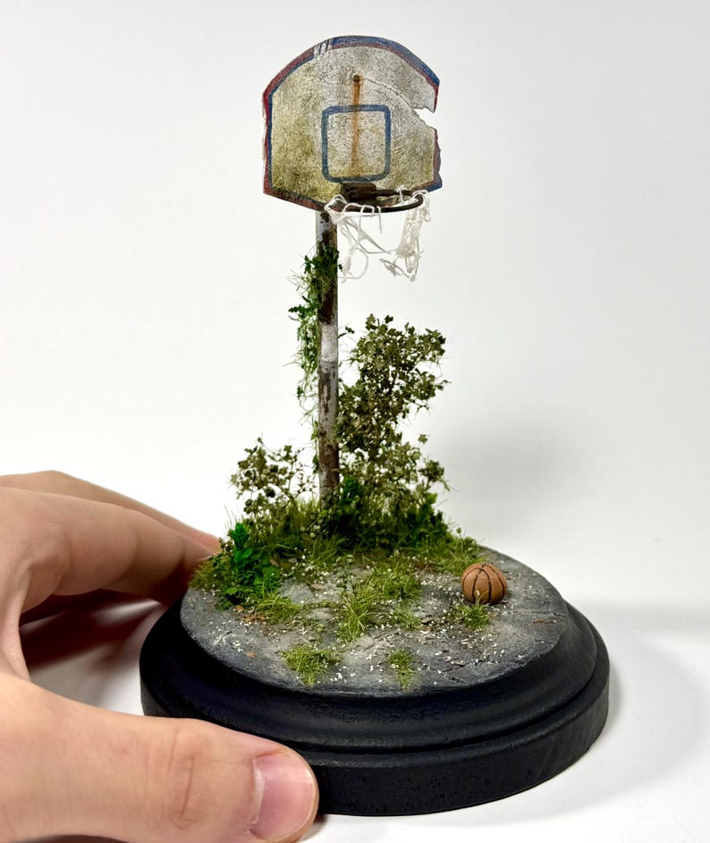 Abandoned Basketball Hoop Miniature Diorama - Etsy