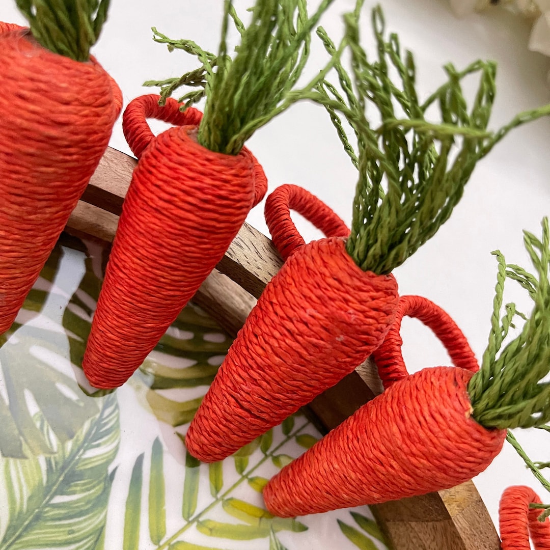 Set of 6/8, Easter Carrot Napkin Rings - Etsy