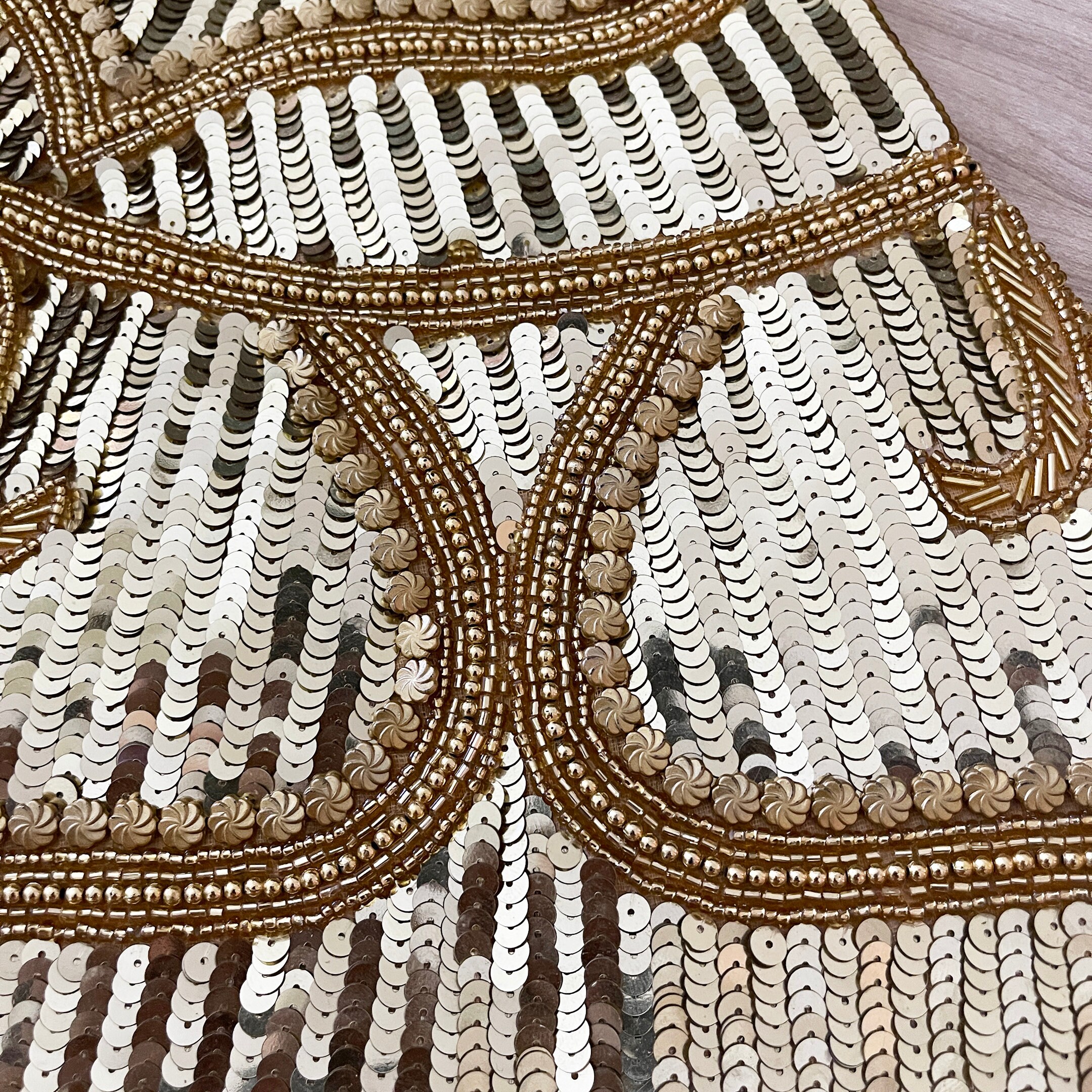 Handmade Beaded Christmas Tree Skirt Using Beads and Sequins, 60 Inch ...