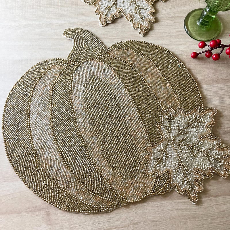 Pumpkin Placemat - Etsy