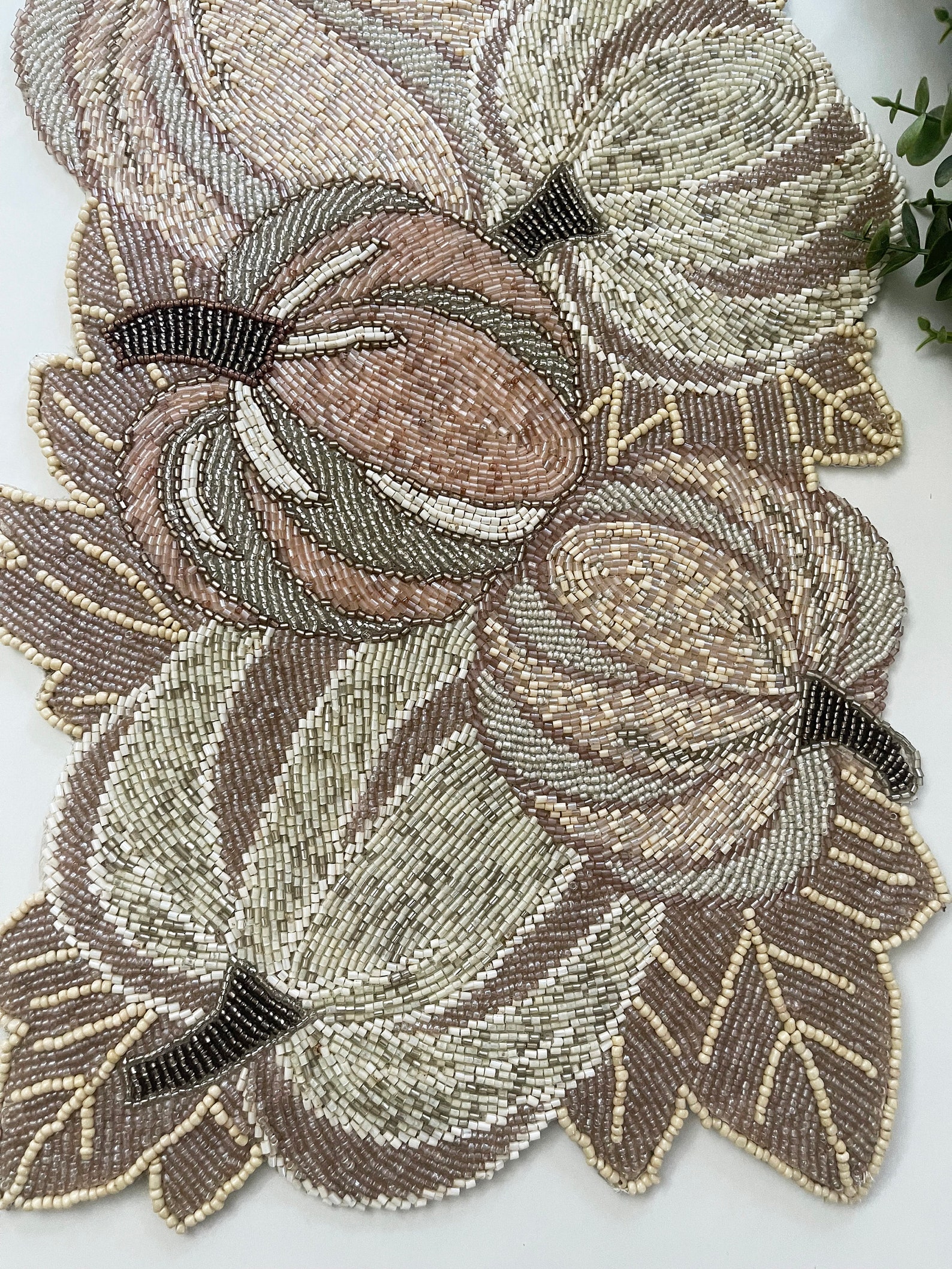 Handmade Bead Table Runner Pumpkin Multicolour Fall Runner - Etsy