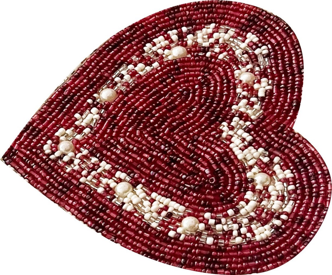 Valentine's Day Table Runner Luxury Beaded Runner Red - Etsy