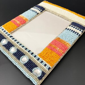 Handmade Beaded Photo Frame, 7x5 Inch, Multicolour, Bead and Sequins - Etsy