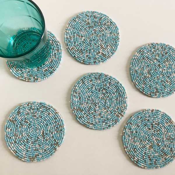 Blue Coasters - Etsy