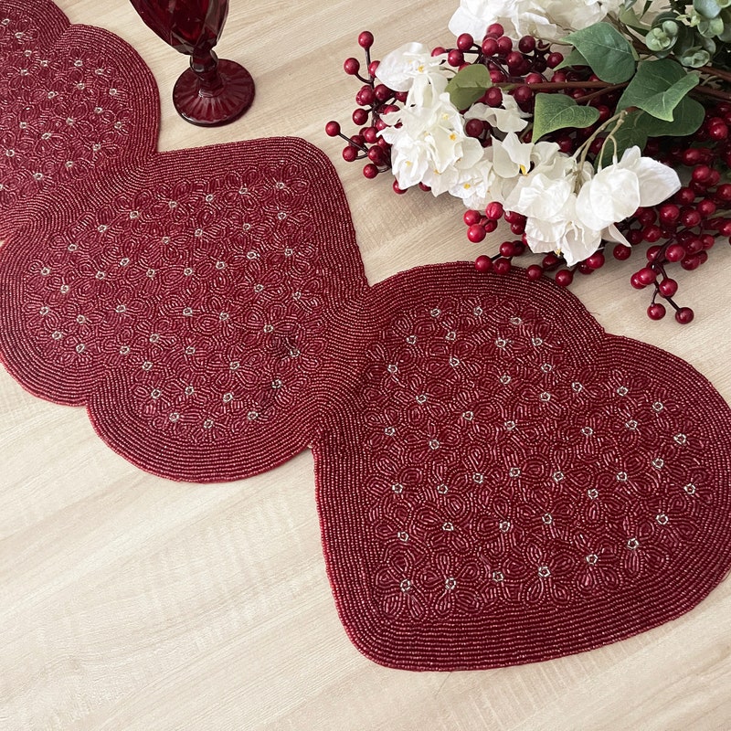 Heart Table Runner - Etsy