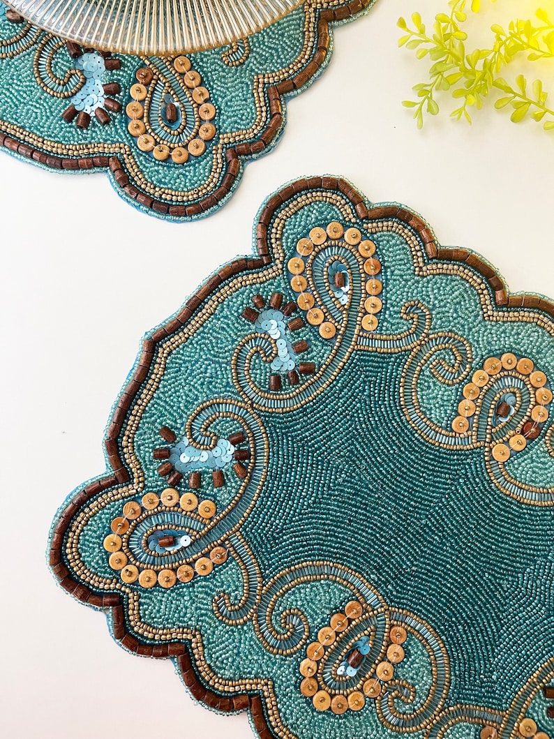 Handmade Bead Table Runner Beaded Runner 13x36inch - Etsy