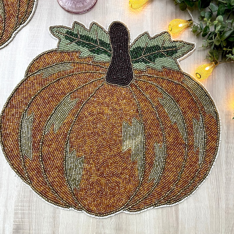 Pumpkin Placemat - Etsy