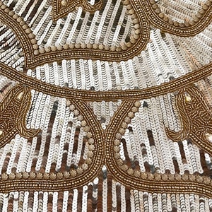 Handmade Beaded Christmas Tree Skirt Using Beads and Sequins, 60 Inch ...