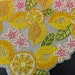 Handmade Table Runner, Lemon and Leaves Beaded Runner Floral ...