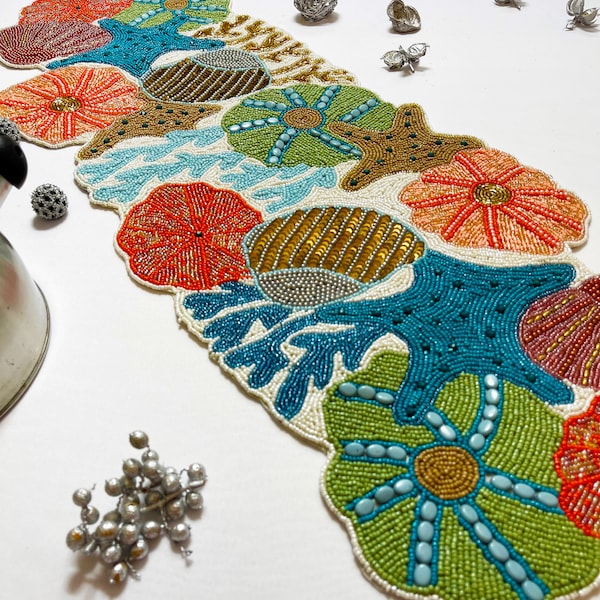 Coral Table Runner - Etsy