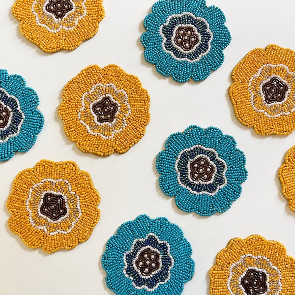 Yellow Coasters - Etsy