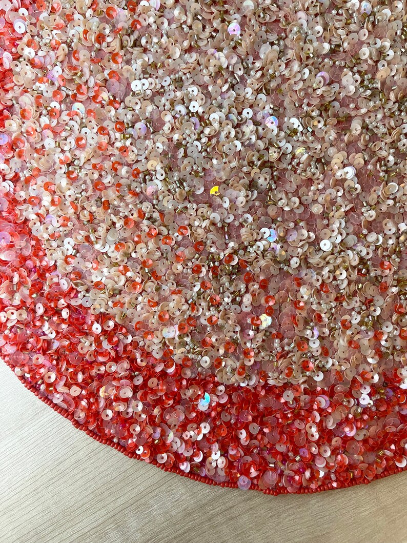 Luxury Sequin and Beaded Handmade Placemat Decorative | Etsy