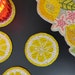 Handmade Table Runner, Lemon and Leaves Beaded Runner Floral ...