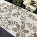 Handmade Bead Table Runner, Christmas Beaded Runner, Snowflakes Gold ...