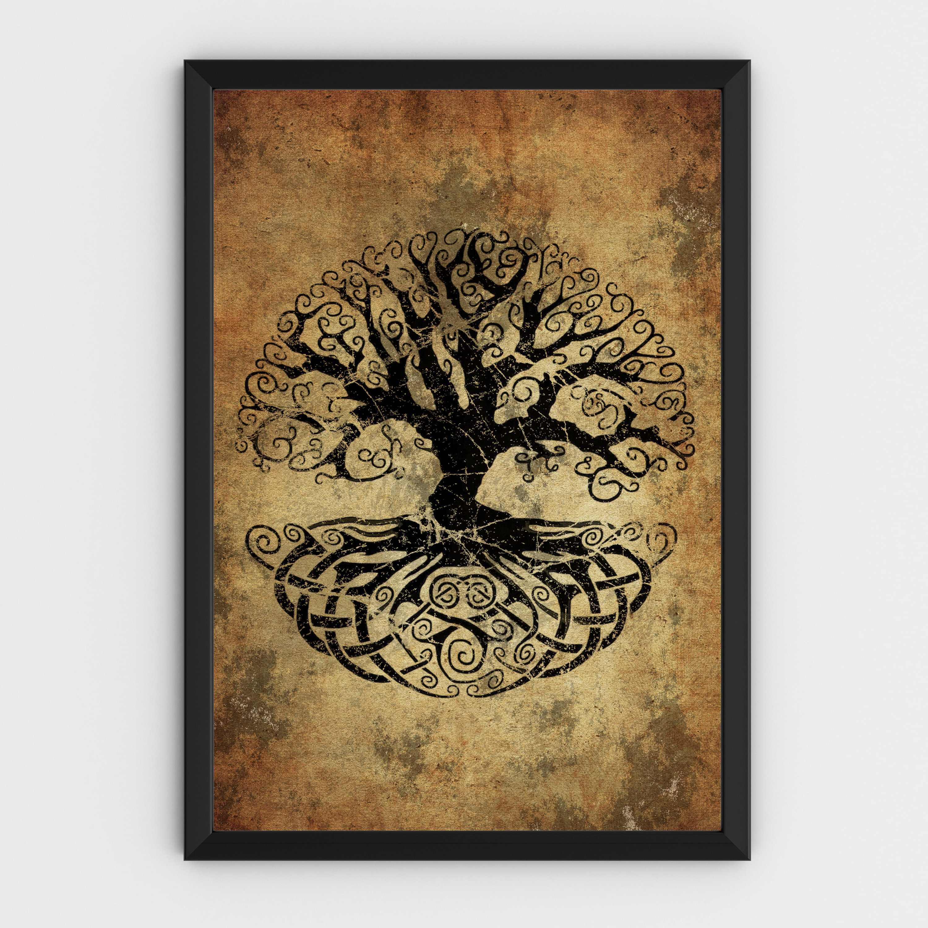 YGGDRASIL WORLD TREE Poster Wall Art Viking Art Norse Art - Etsy UK