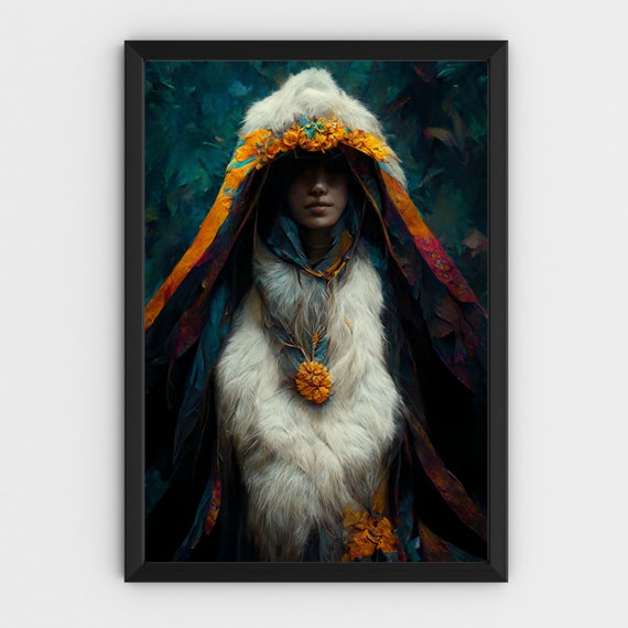 DRUID Art Print Surrealist Oil Painting Poster Wall Art - Etsy