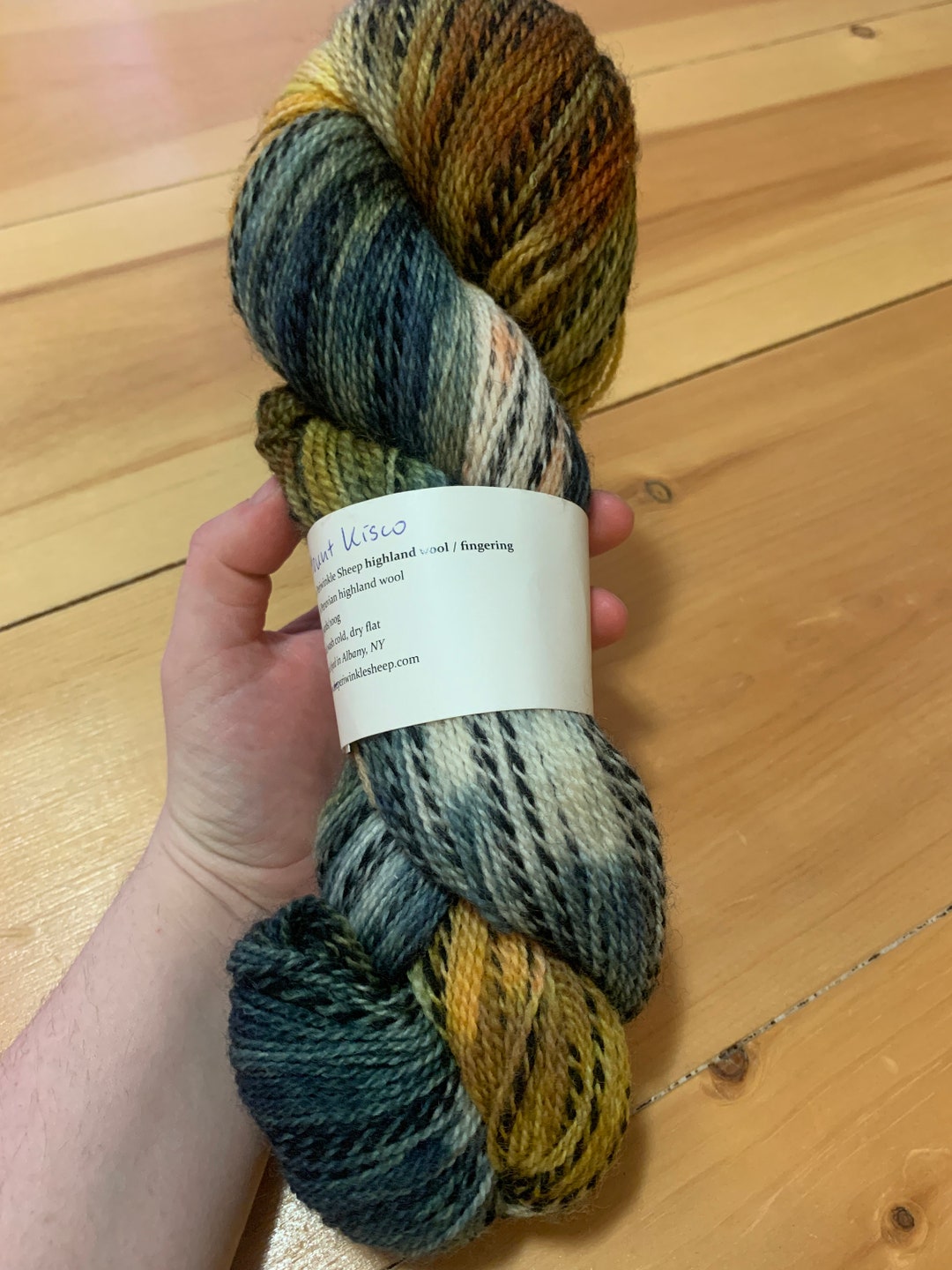 The Periwinkle Sheep Highland Wool Fingering Mount Kisco Colorway Non ...