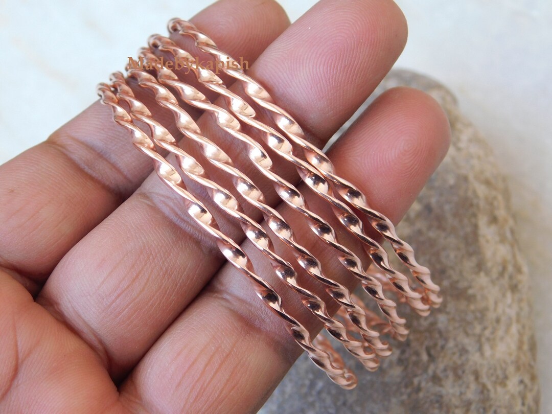 Copper Twisted Bangles ,stacking Bangles, Pure Copper Bangle ...