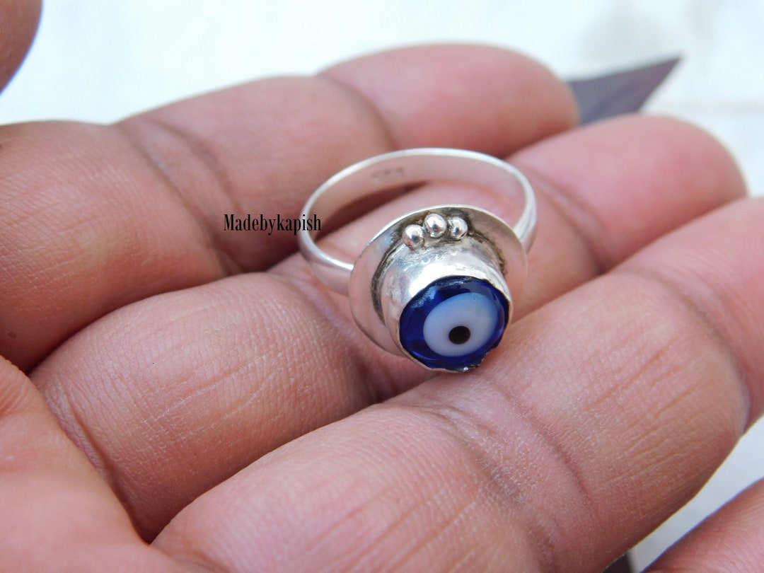 Evil Eye Ring 925 Sterling Silver Evil Eye Ring Evil Eye - Etsy