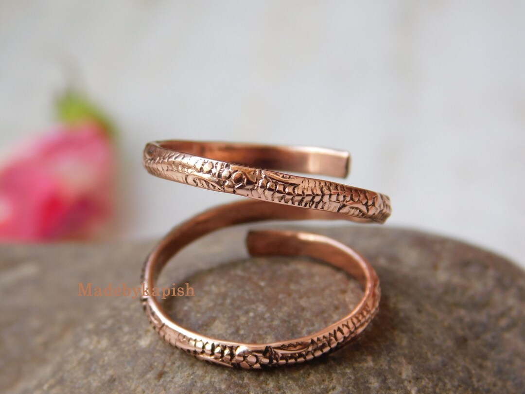 Handmade Copper Splint Ring: Arthritis Pain Relief, Unisex Design - Etsy