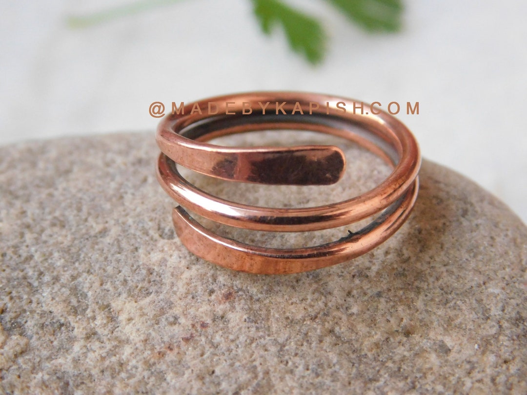 Pure Copper Wrap Ring - Copper Ring, Copper Arthritis Ring ...