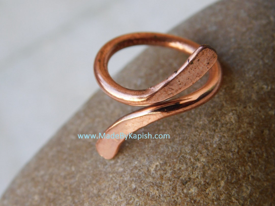 Hammered Copper Ring: Adjustable Boho Arthritis Splint - Etsy