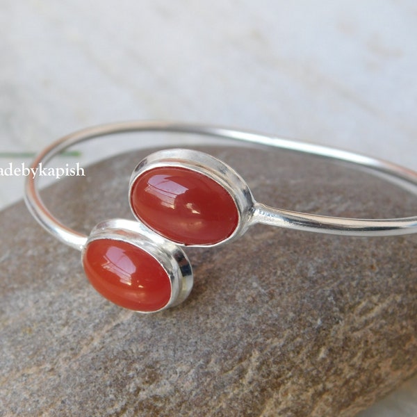 Carnelian Bangle - Etsy
