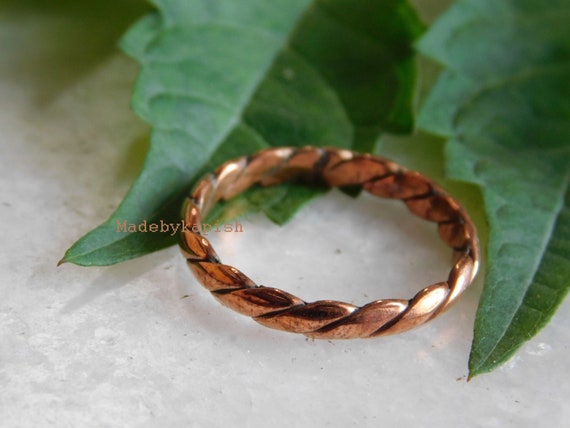 Copper Ring Solid Copper Ring Prefect Band Ring Handmade - Etsy