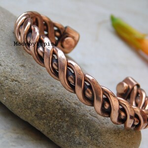 Handmade Copper Bangle Bracelet: Solid Copper Arthritis Cuff - Etsy