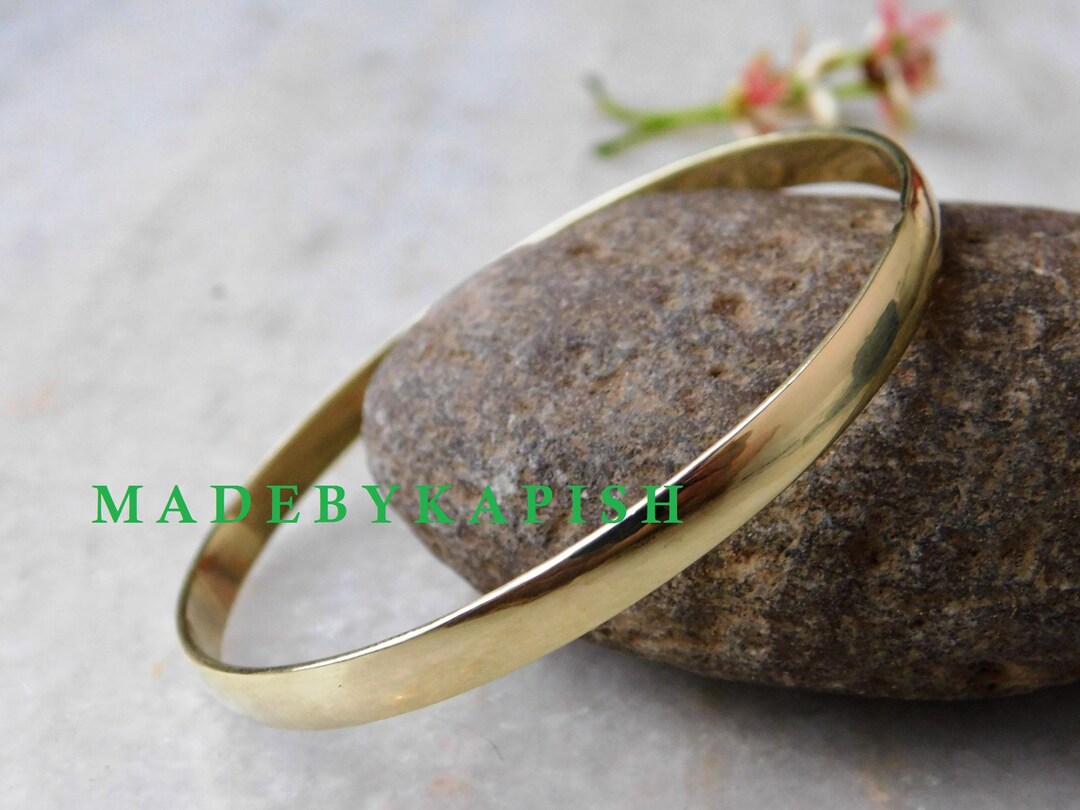 Brass Hammered Bracelet Genuine Brass Bracelet ,boho Brass Jewellery ...