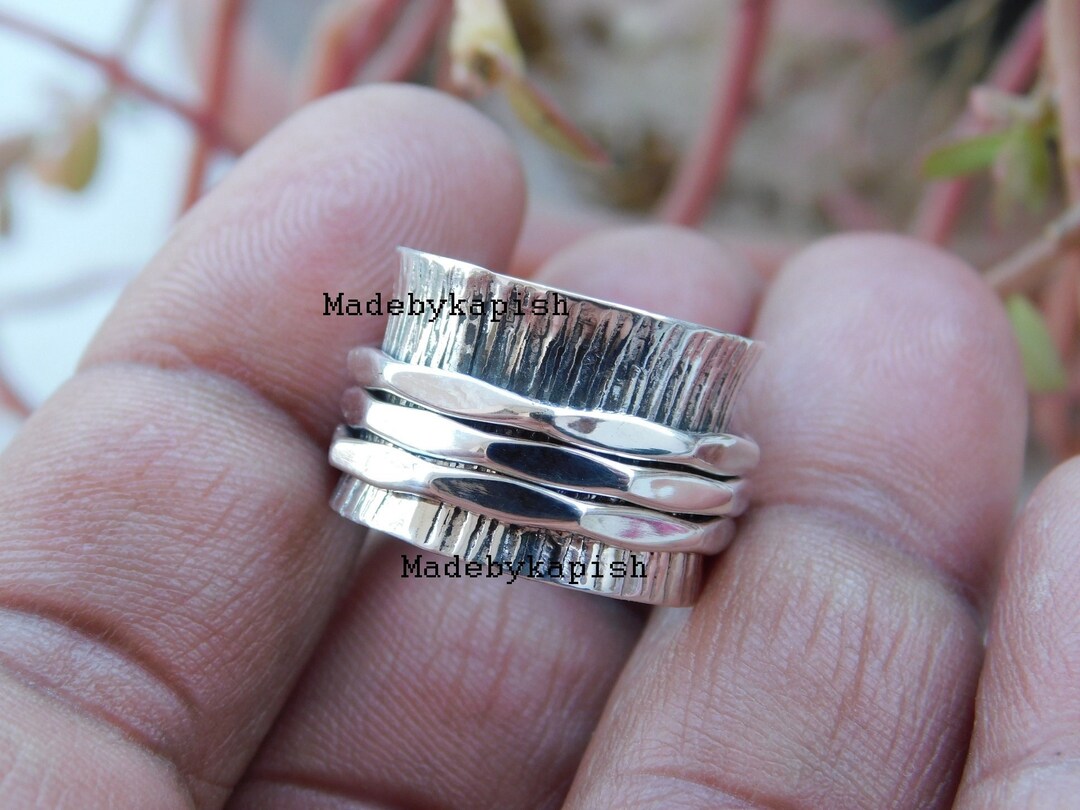 Daumen Spinner Band Ring Sorgen Daumen Ring Fidget Ring - Etsy Österreich