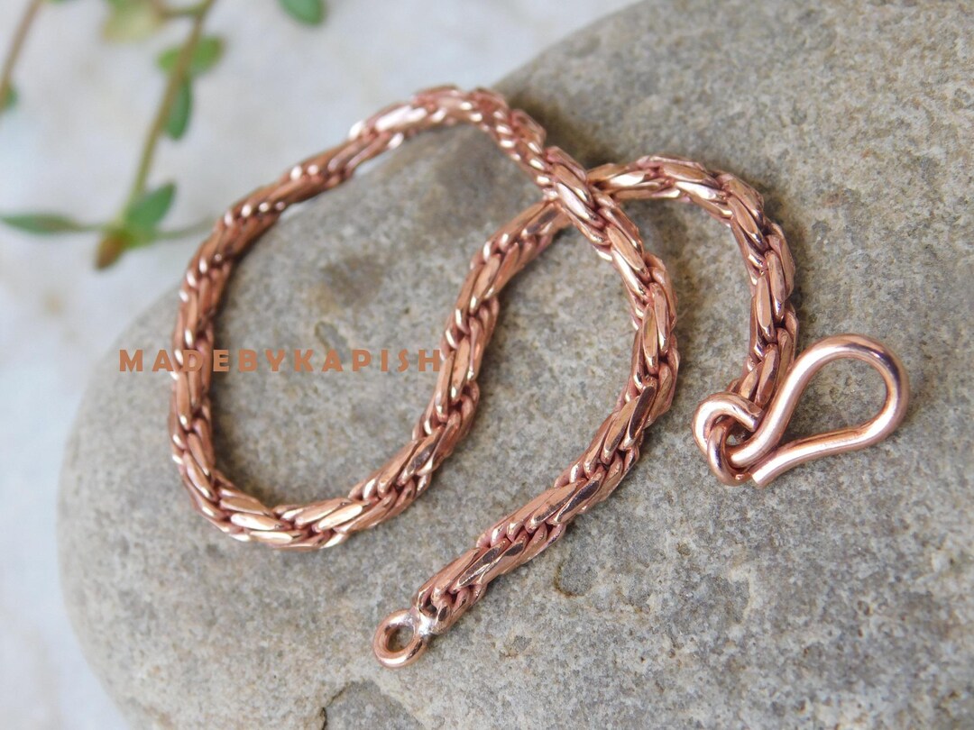 Pure Copper Snake Chain Bracelet - Arthritis Relief - Unisex - Etsy
