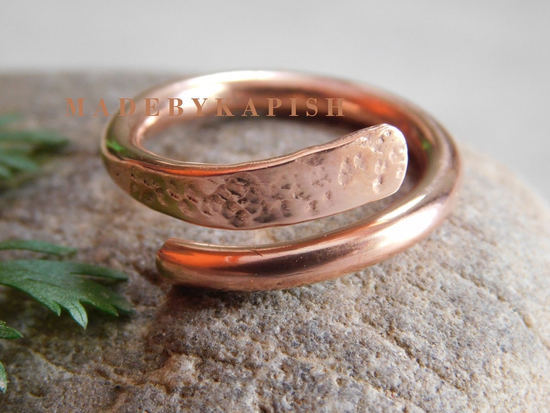 Copper Wrap Ring, Arthritis Thumb Ring, Solid Copper Ring, Finger Ring ...