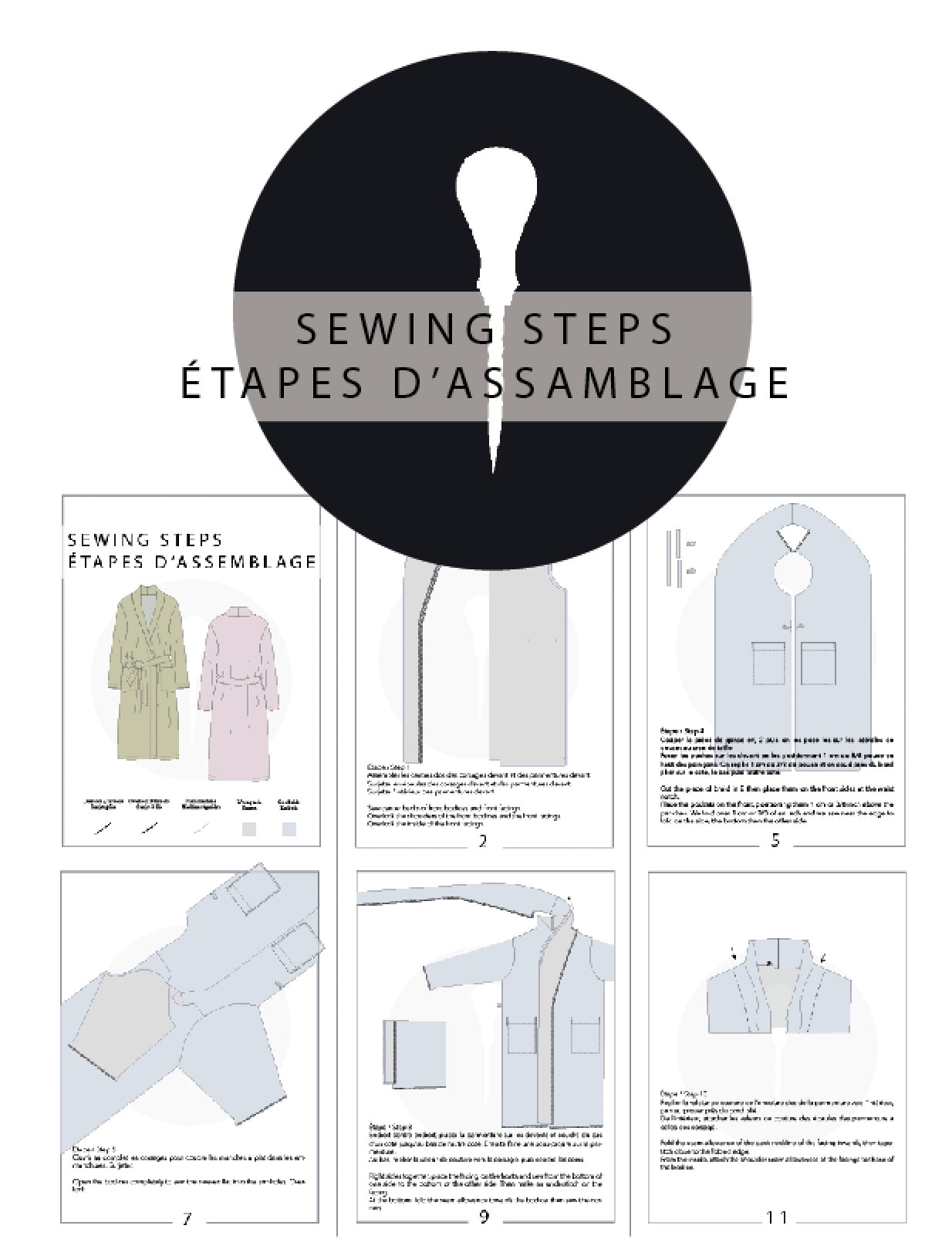 Bathrobe Pattern PDF. - Etsy