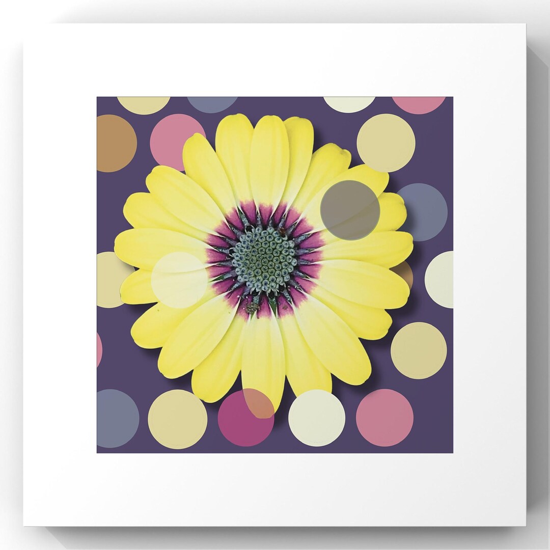 Yellow Daisy Fine Art Print, Wallflower, Home Decor, Birthday Gift ...
