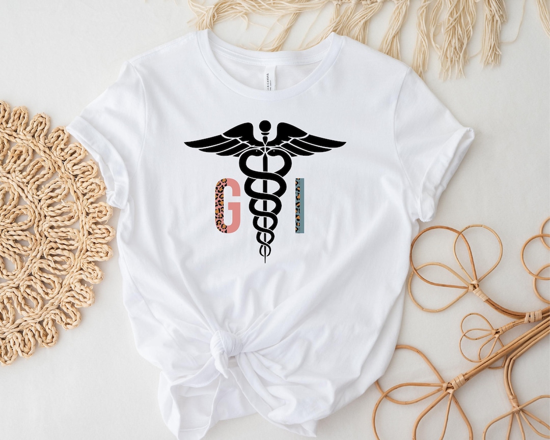 GI Nurse Tee Shirt, Gastroenterology Nurse Tee Gift, Cheetah Print Gi ...