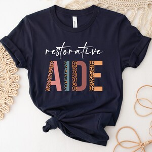 Restorative Aide Shirt, Leopard Restorative Aide T-shirt, Cheetah Print ...