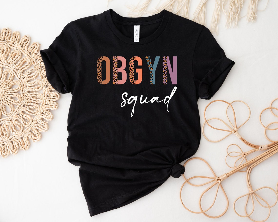 OBGYN Squad Shirt Leopard Obstetrician Gynecologist T-shirt - Etsy