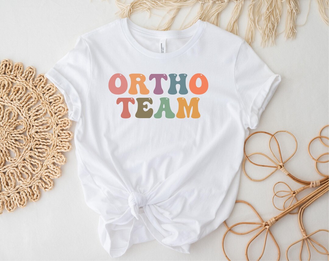 Retro Ortho Team Shirt, Ortho Crew Women Tshirt, Ortho Nurse Gift Tee ...