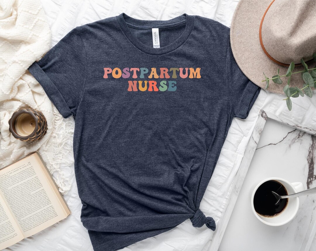 Retro Postpartum Nurse Crewneck Shirt, Nurse Team Gift, Nurse Week ...