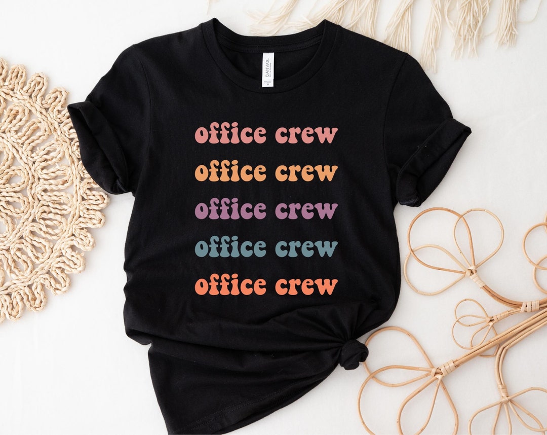 Retro Office Crew Shirt, Office Team Gift, Office Squad Tee Shirt ...
